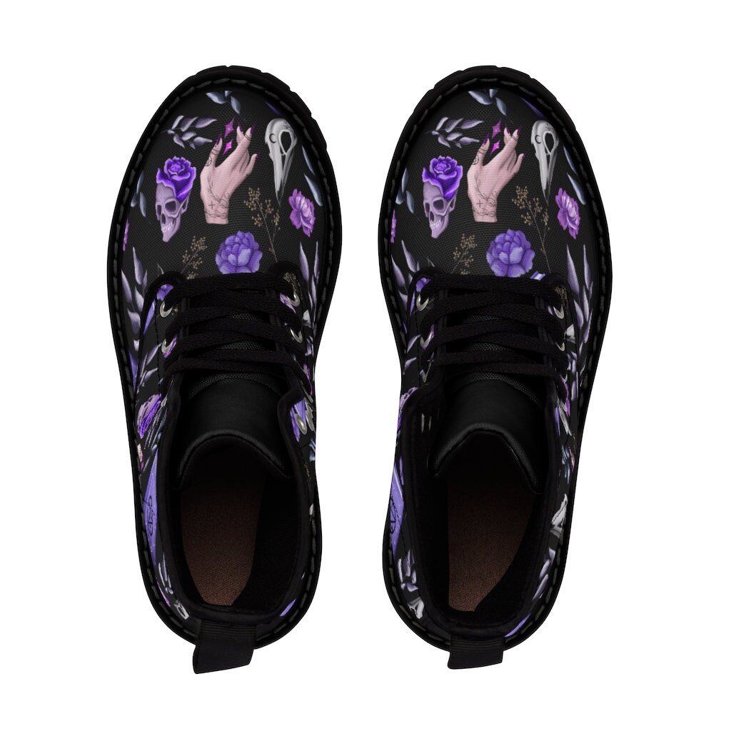 Women's Boots Witchcraft Esoteric Goth Occult Canvas - Etsy