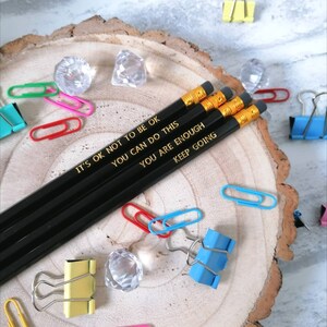 Motivational Pencil Set - Gifts for Her - Mental Health Awareness - Etsy