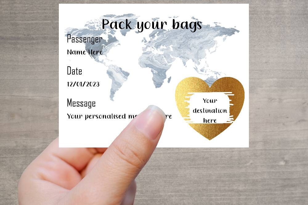 Scratch Holiday Reveal Card Personalised Christmas Card - Etsy