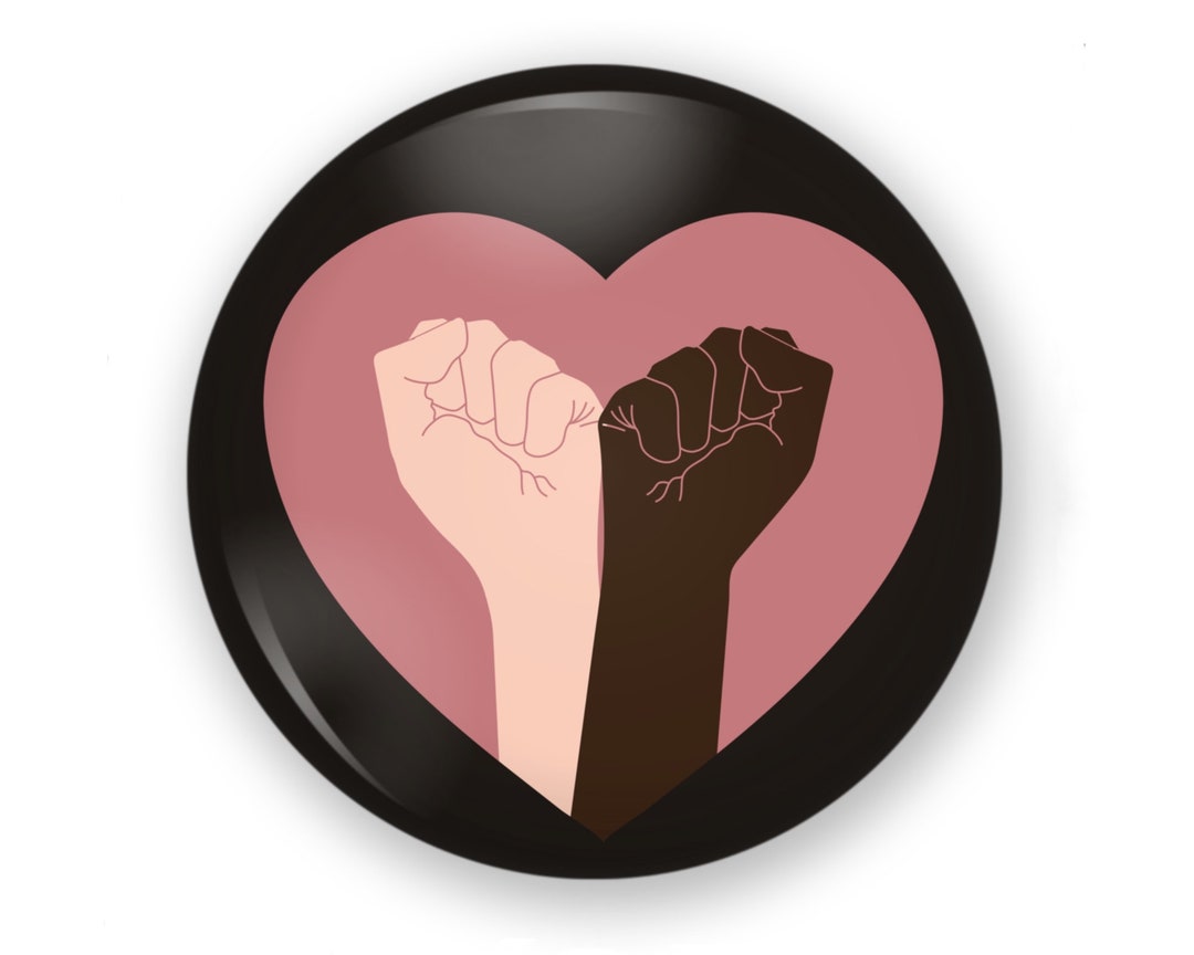 Unity Heart Button or Magnet, Unity Pin, Unite Button, Untie Pin ...