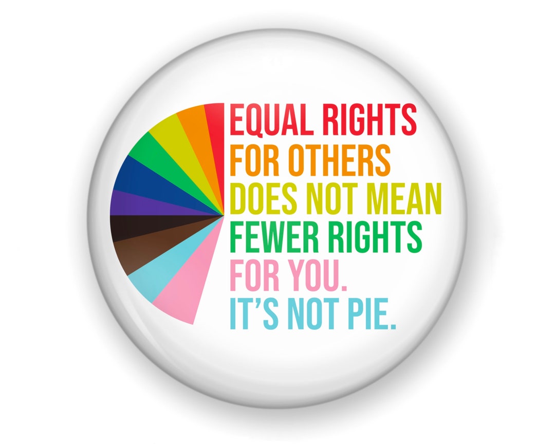 Equal Rights Button or Magnet, LGBTQ Rights, LGBTQ Button, LGBTQ ...