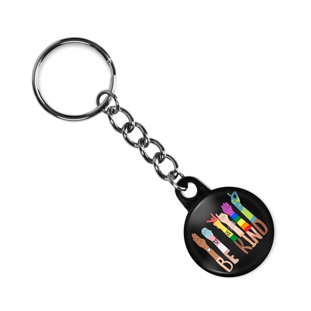 Be Kind Sign Language Keychain, Be Kind Key Ring, Be Kind Key Chain ...