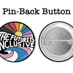 Inclusive Button or Magnet, Inclusivity, Trans Pin, Trans Button, We ...