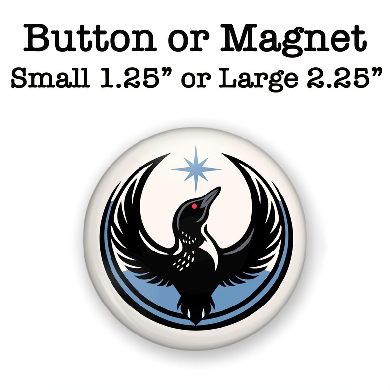 Minnesota Rebel Loon Button or Magnet: Minneapolis Protest Art - Etsy