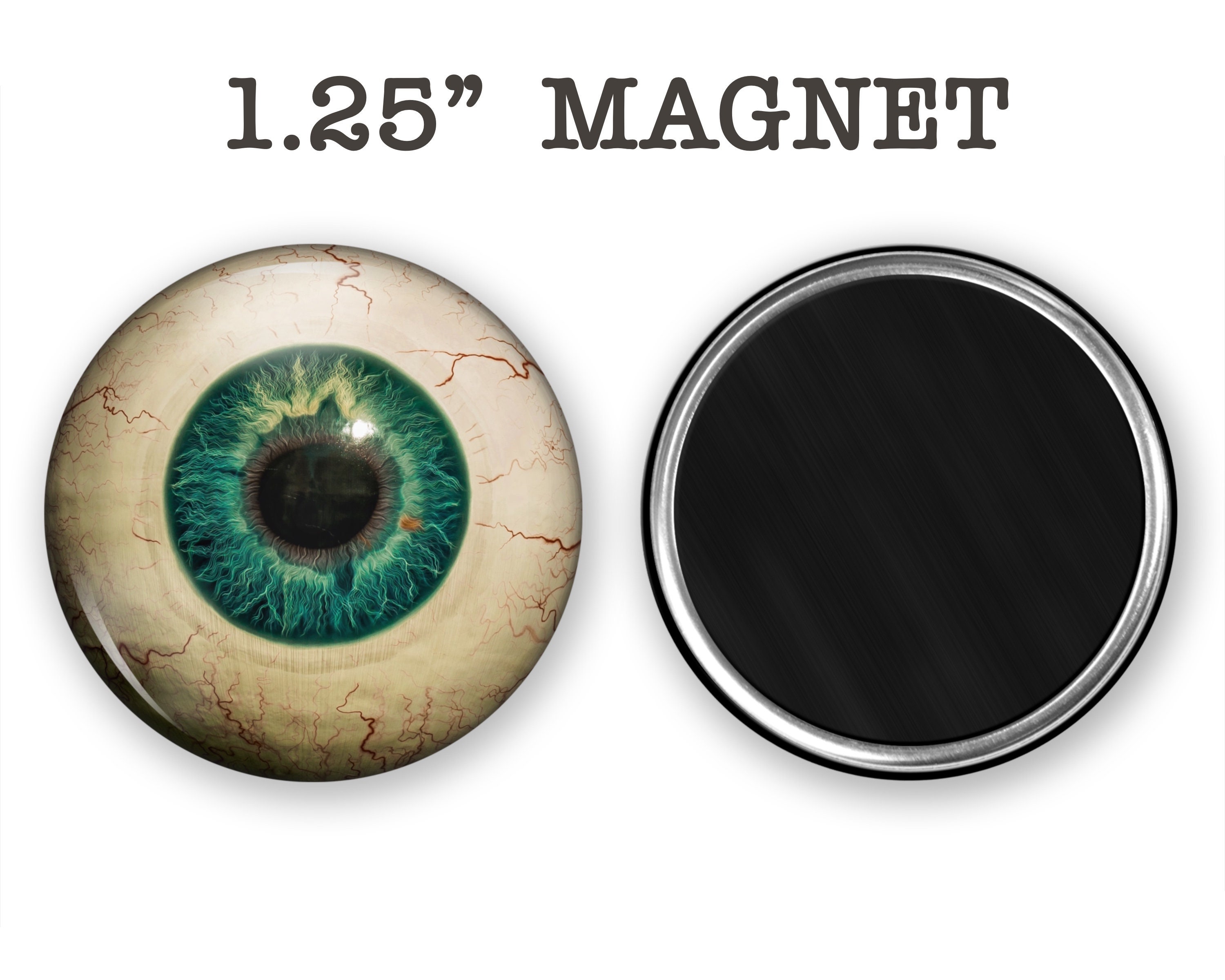 EyeBall Button or Magnet Eyeball Button Eyeball Pin Eyeball | Etsy