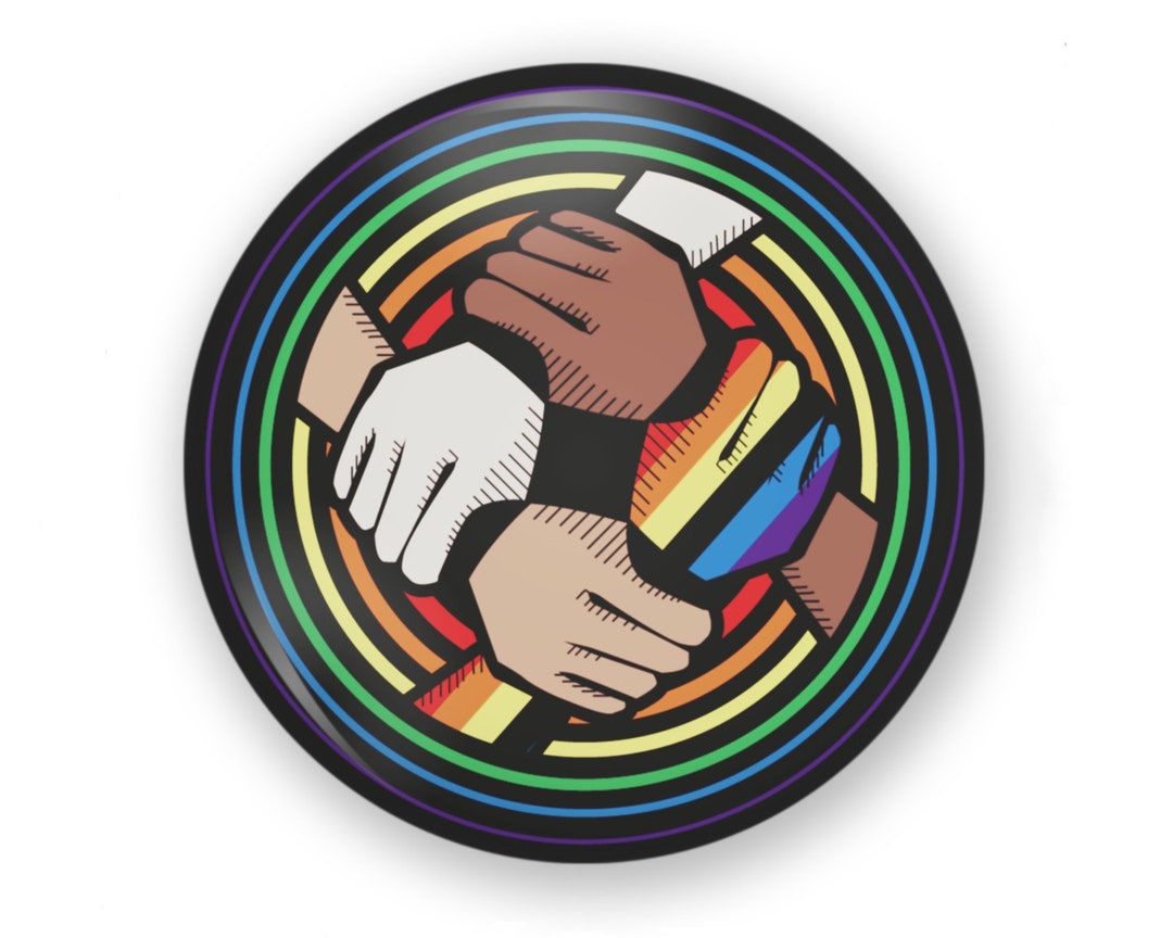 Unity Button or Magnet 2 Sizes, Unity Pin, Rainbow Button, Diversity ...