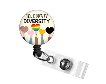 Celebrate Diversity Pin Badge Button - Etsy