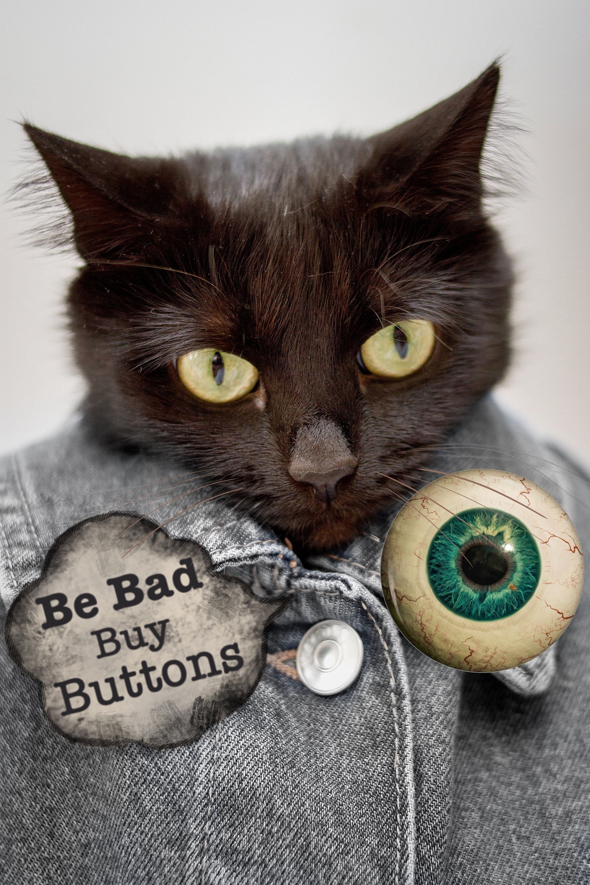 Eyeball Button or Magnet, Eyeball Button, Eyeball Pin, Eyeball Magnet ...