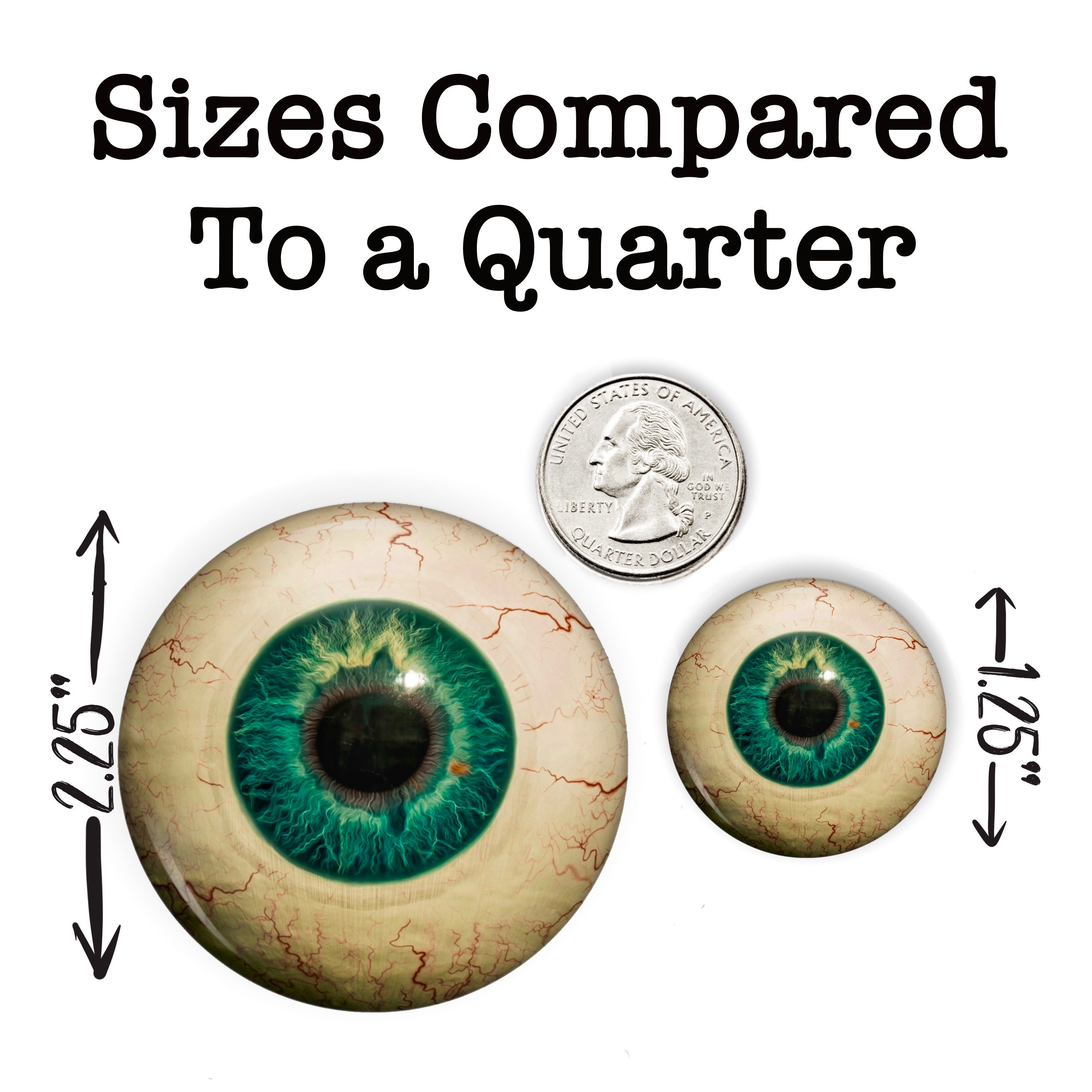 Eyeball Button or Magnet, Eyeball Button, Eyeball Pin, Eyeball Magnet ...
