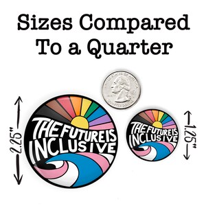 Inclusive Button or Magnet, Inclusivity, Trans Pin, Trans Button, We ...