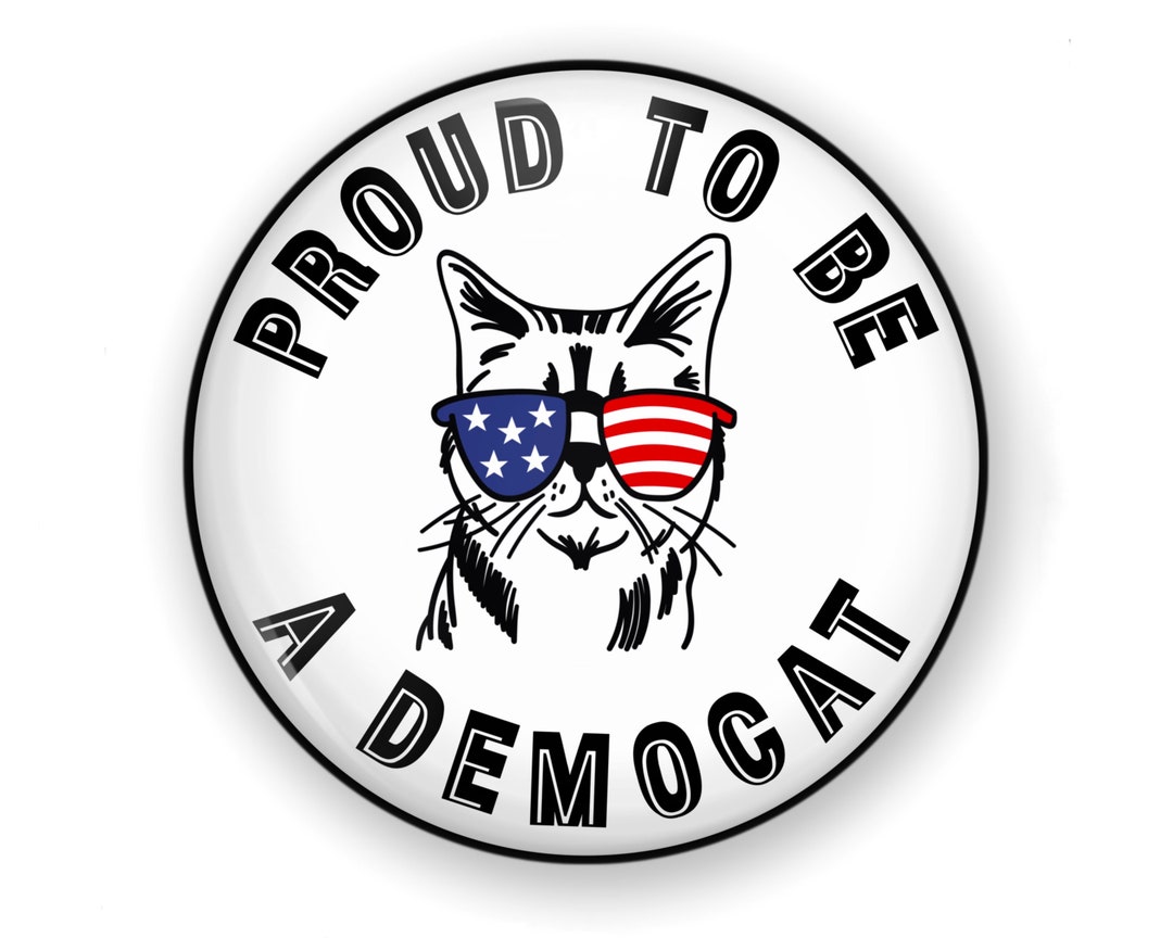 Democat Button and Magnet, Democrat Pin, Democrat Button, Democrat ...