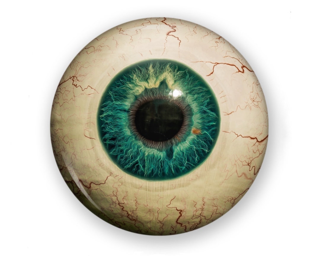 Eyeball Button or Magnet, Eyeball Button, Eyeball Pin, Eyeball Magnet ...