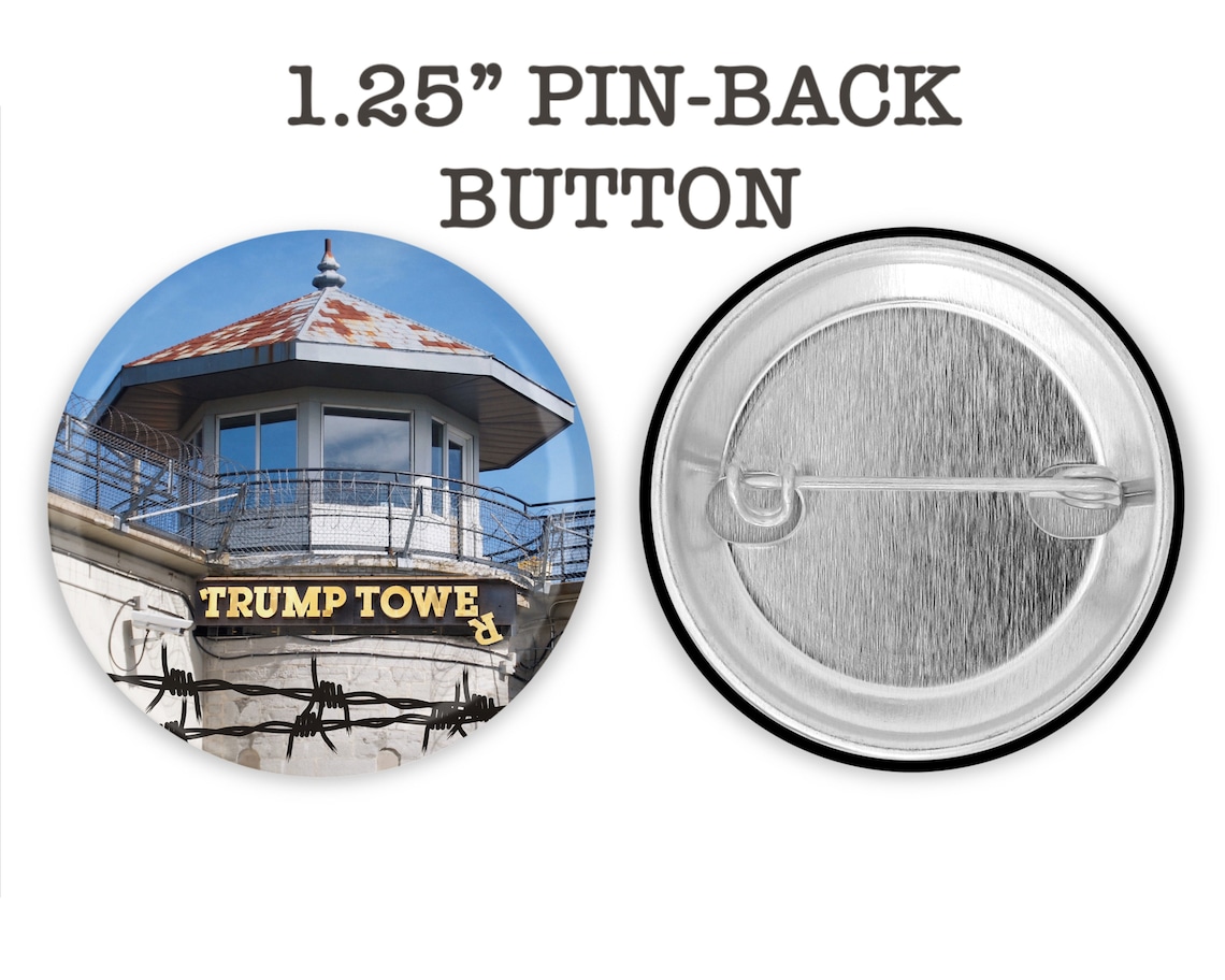 Trump Tower Prison Button or Magnet Trump for Prison Pin | Etsy