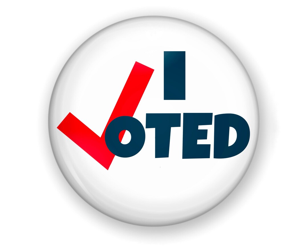 I Voted Button or Magnet, I Voted Pin, I Voted Button, Voting Button ...