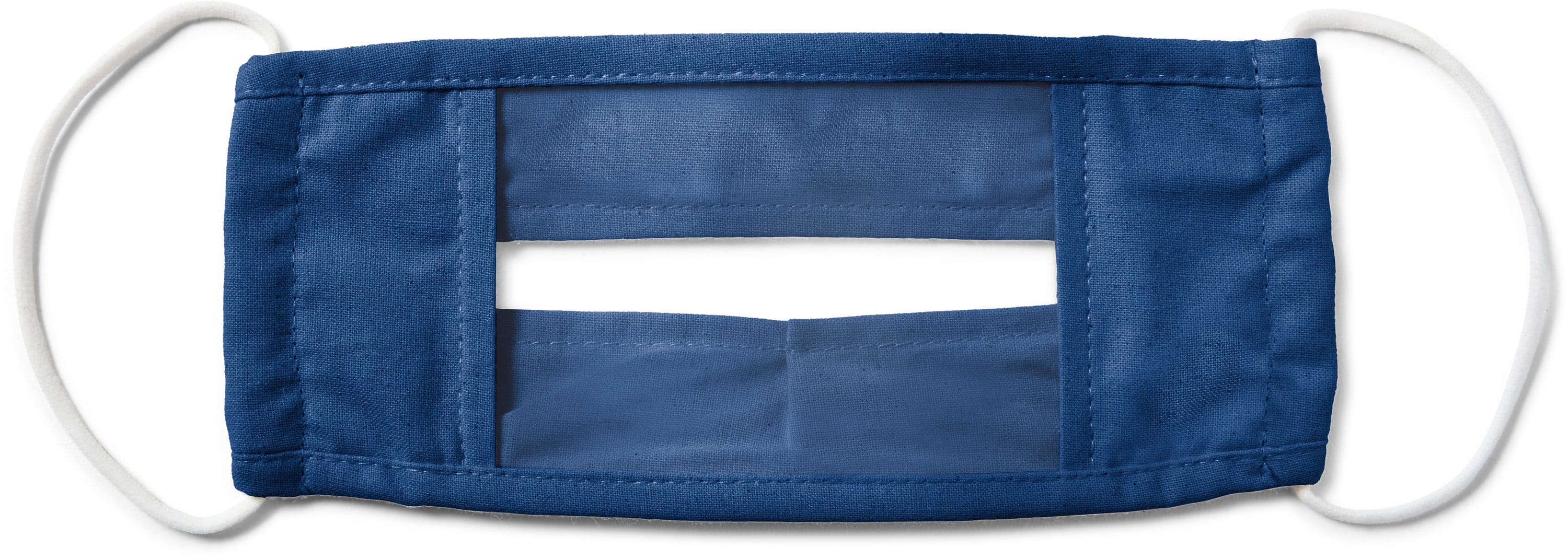 Anti-Fog Clear Window Face Mask Adult Navy Blue | Etsy