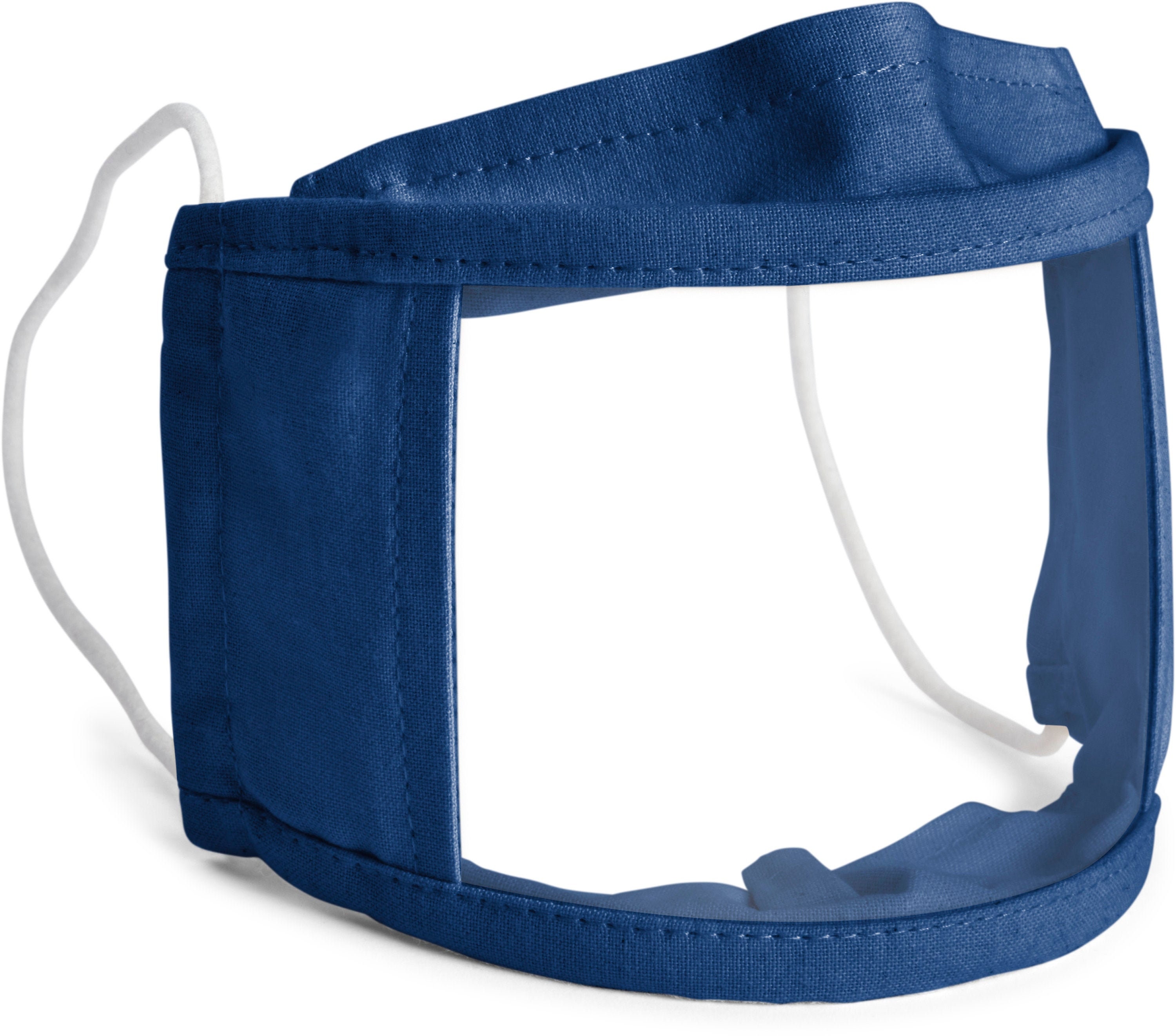 Anti-Fog Clear Window Face Mask Adult Navy Blue | Etsy