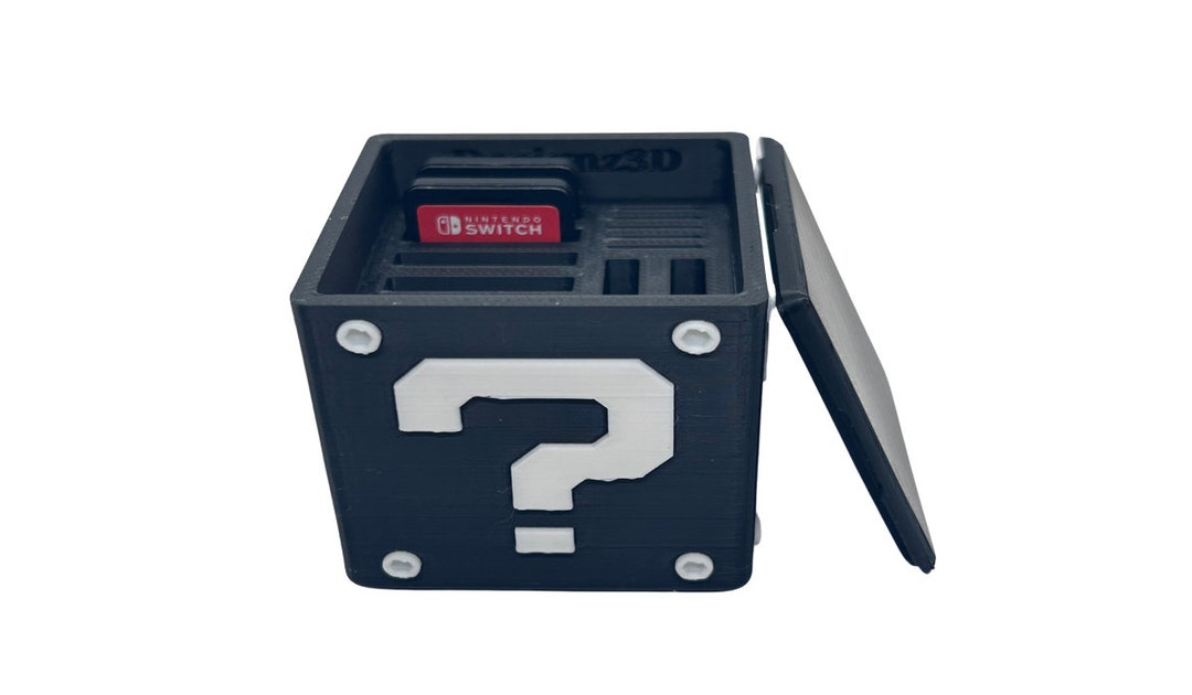 Mario Question Block Switch Game Holder, Game Organizer - Etsy
