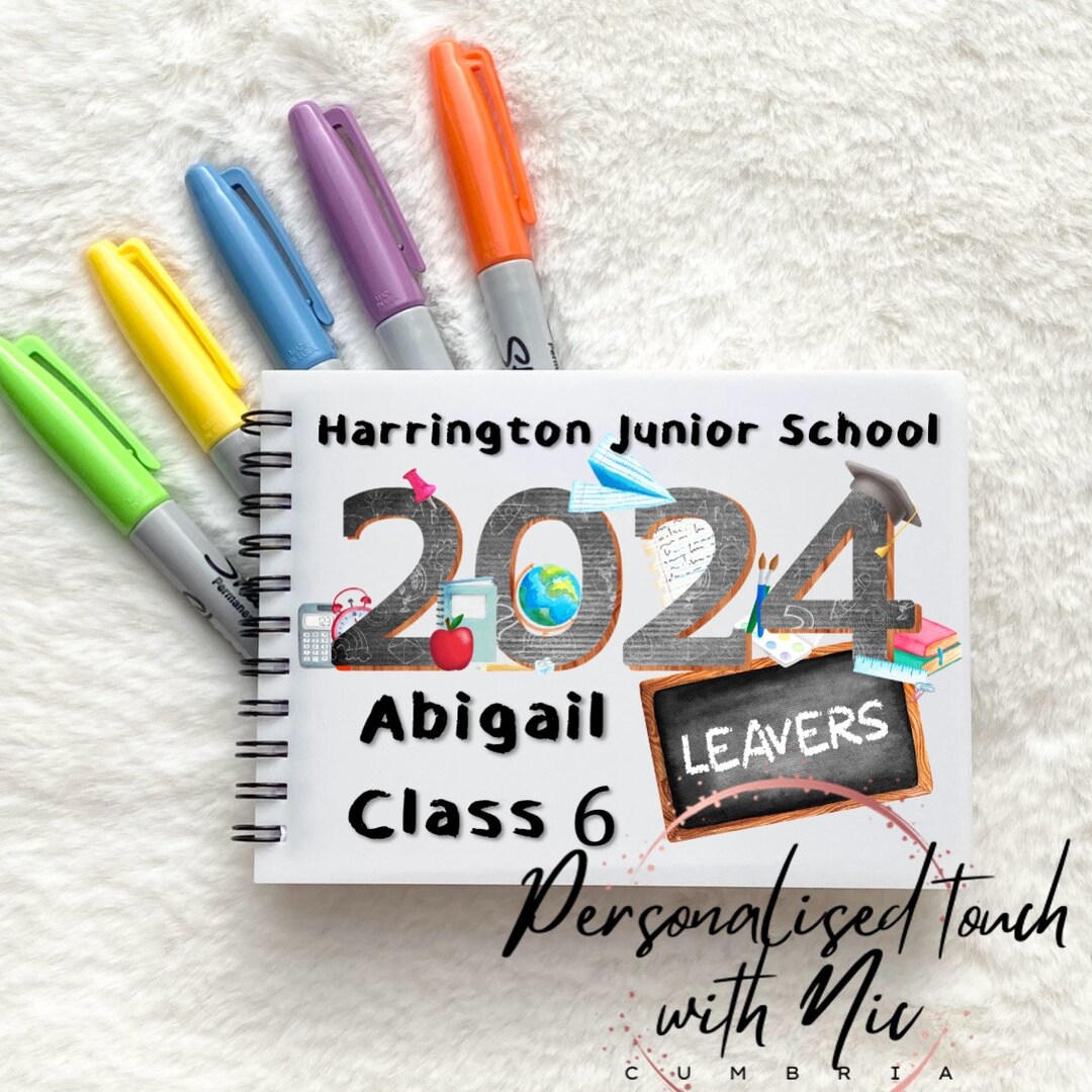 Leavers Book, 2024 School Leaver, School Leavers Keepsake, School ...