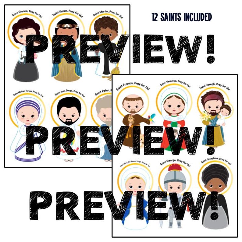 All Saints Day Banner | Catholic Saint Bulletin Board | Catholic Saint ...