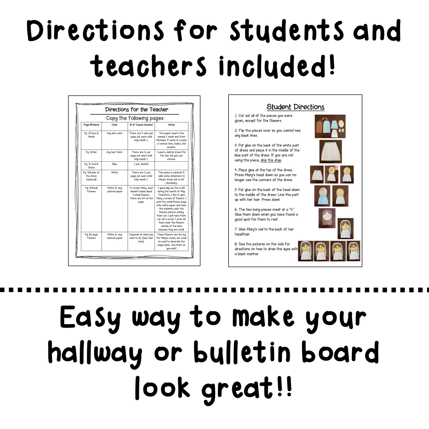 May Crowning Craft | Blessed Mother Activity | Mother Mary Activity ...