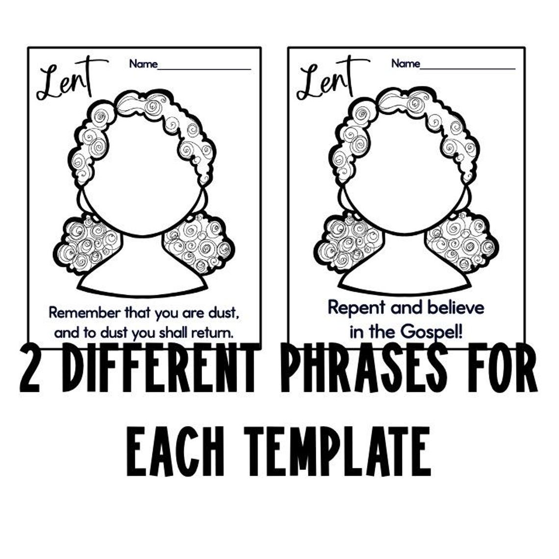 Ash Wednesday Craft | Lent Craft | Sunday School Ashes | Lenten ...