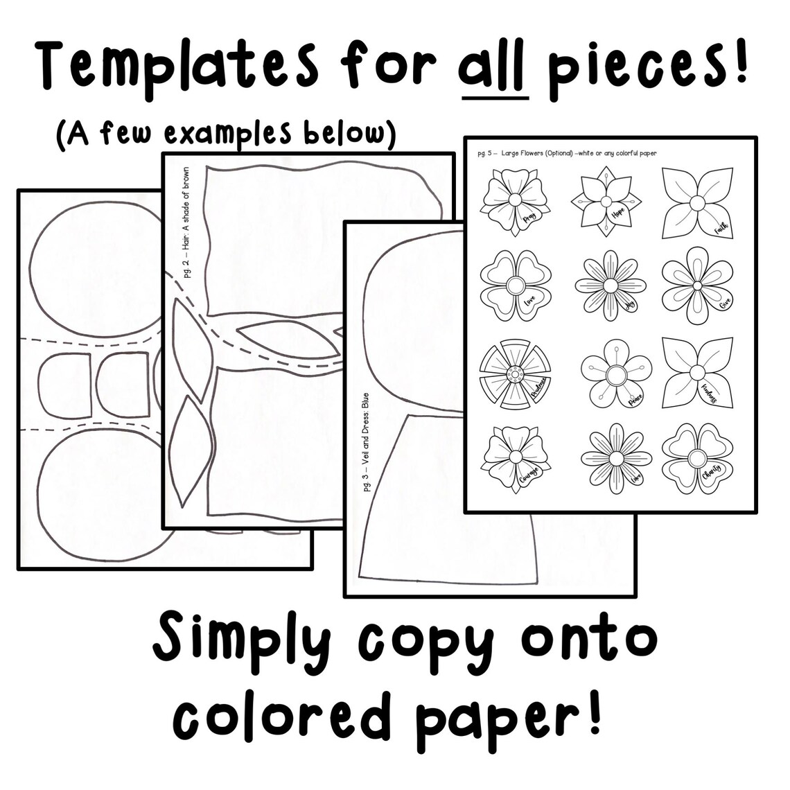 May Crowning Craft | Blessed Mother Activity | Mother Mary Activity ...