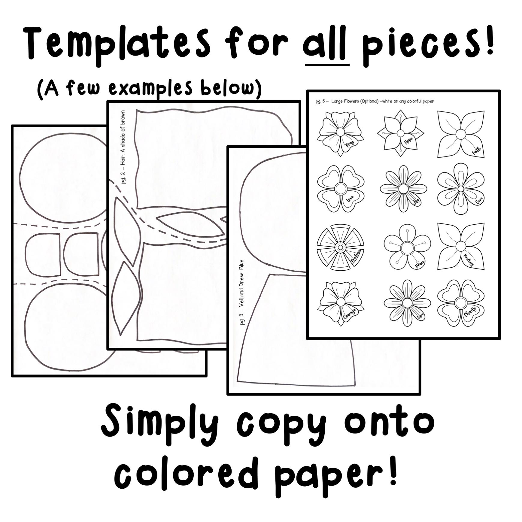 May Crowning Craft | Blessed Mother Activity | Mother Mary Activity ...