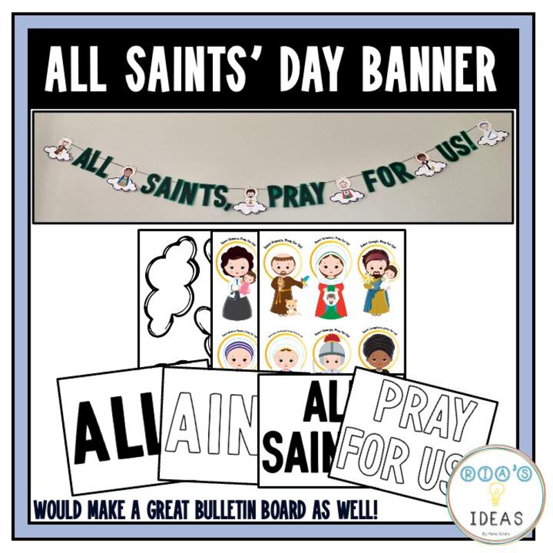 All Saints Day Banner - Etsy