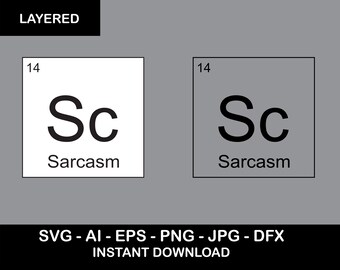 Periodic Table Sarcasm Svg - Etsy