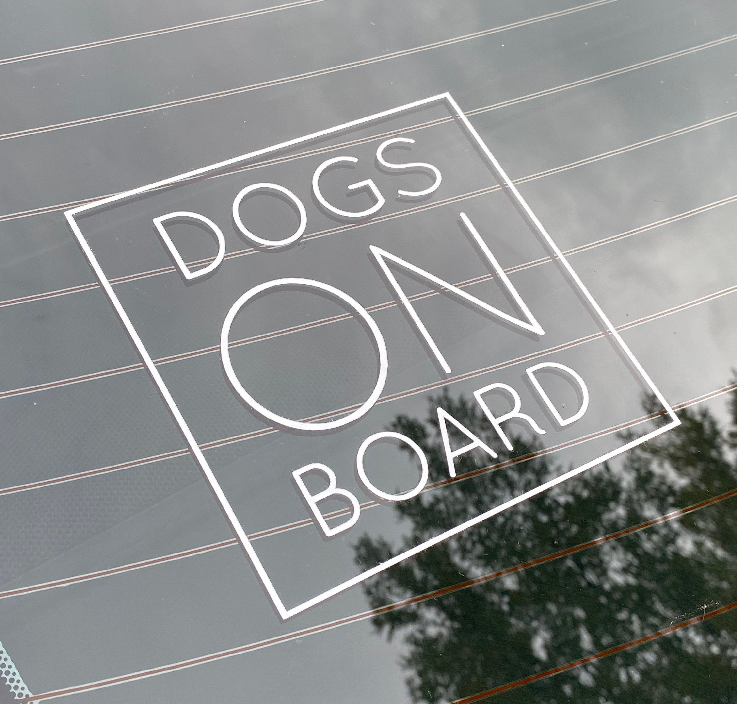 Dog on Board Dog Decal Dogs on Board Dog Mom Gift Fur Baby - Etsy