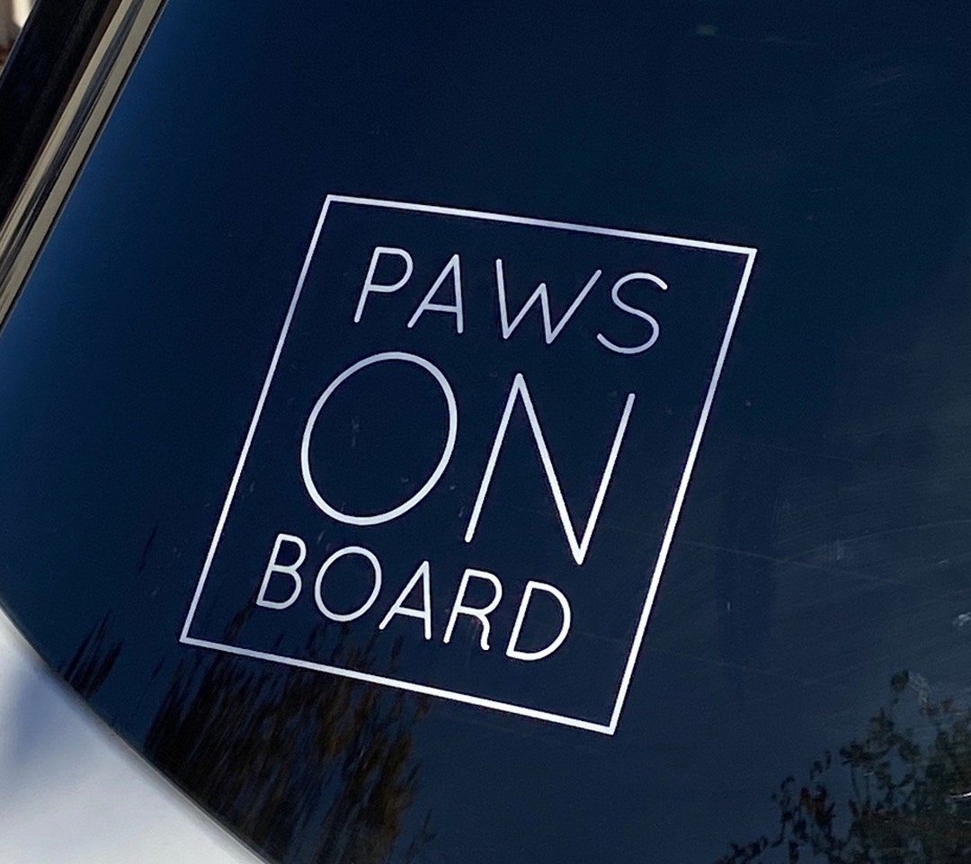 Paws on Board Car Decal, Dog Decal, Pet Decal, Cat Decal, Fur Mama, Cat ...