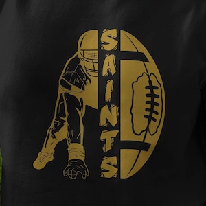 Saints Half Player Svg, Saints Team Svg, Football Player Svg, Football ...