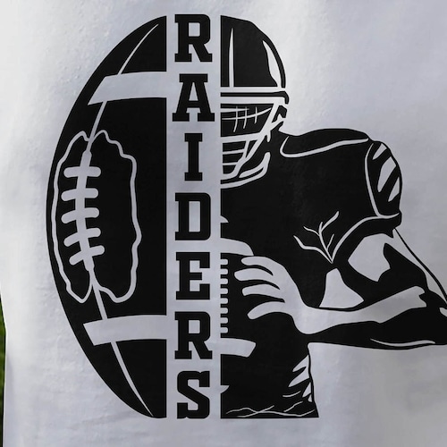 Raiders Half Player Svg Raiders Team Svg Football Player - Etsy