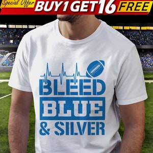 I BLEED Silver and Black SVG, Lions Svg, Lions Bleed Png, Lions Bleed ...