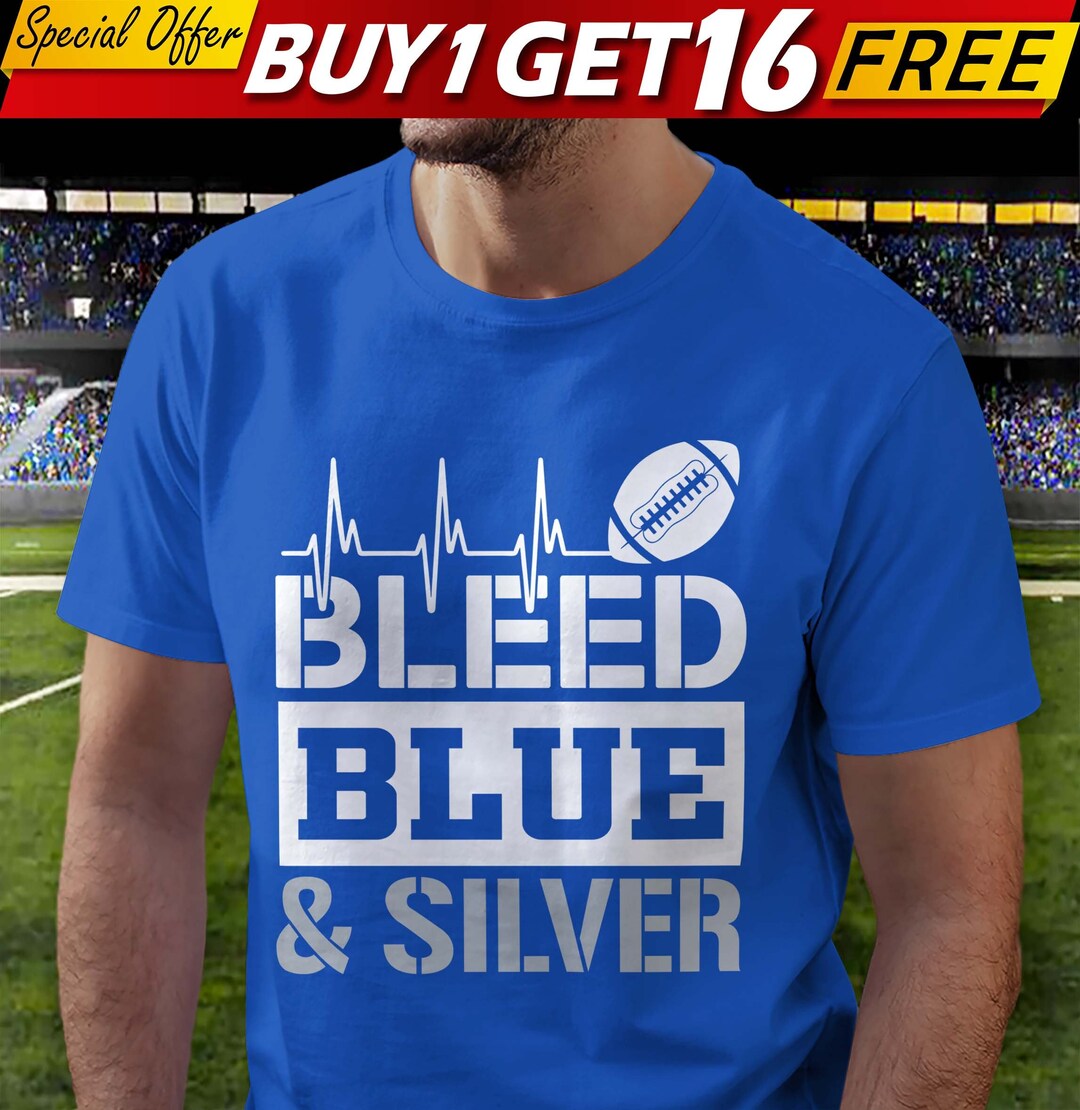 I BLEED Silver and Black SVG, Lions Svg, Lions Bleed Png, Lions Bleed ...