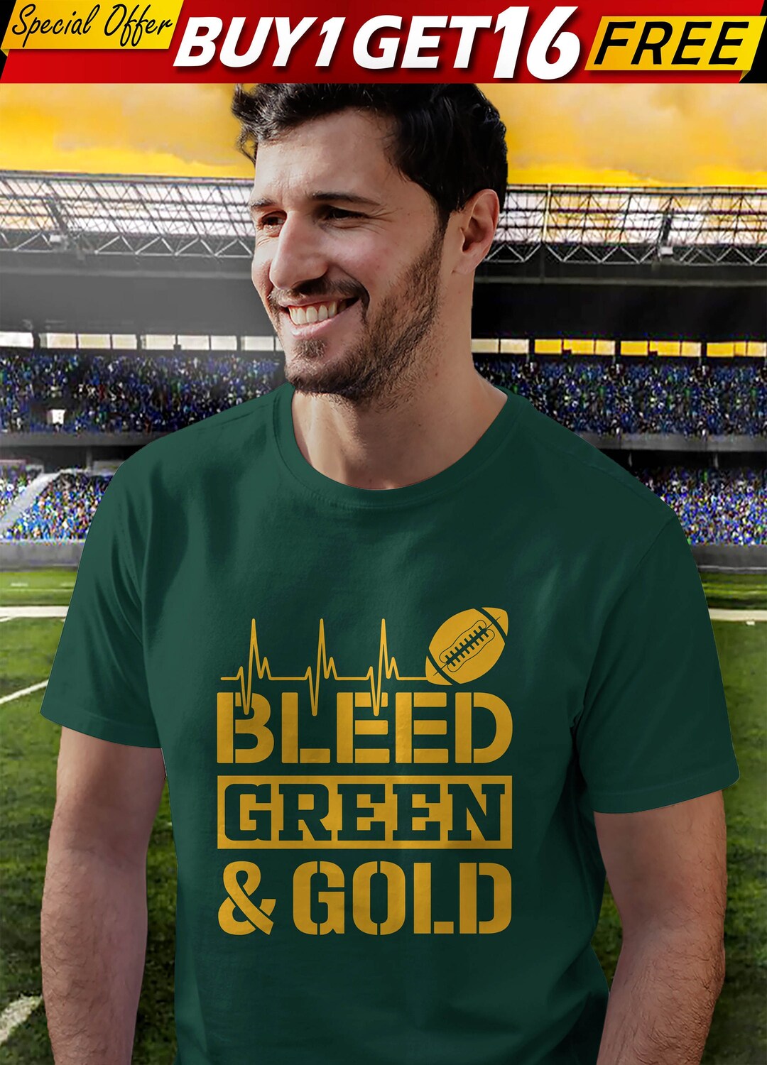 I BLEED Green and Gold SVG Packers Svg Packers Bleed Png - Etsy UK
