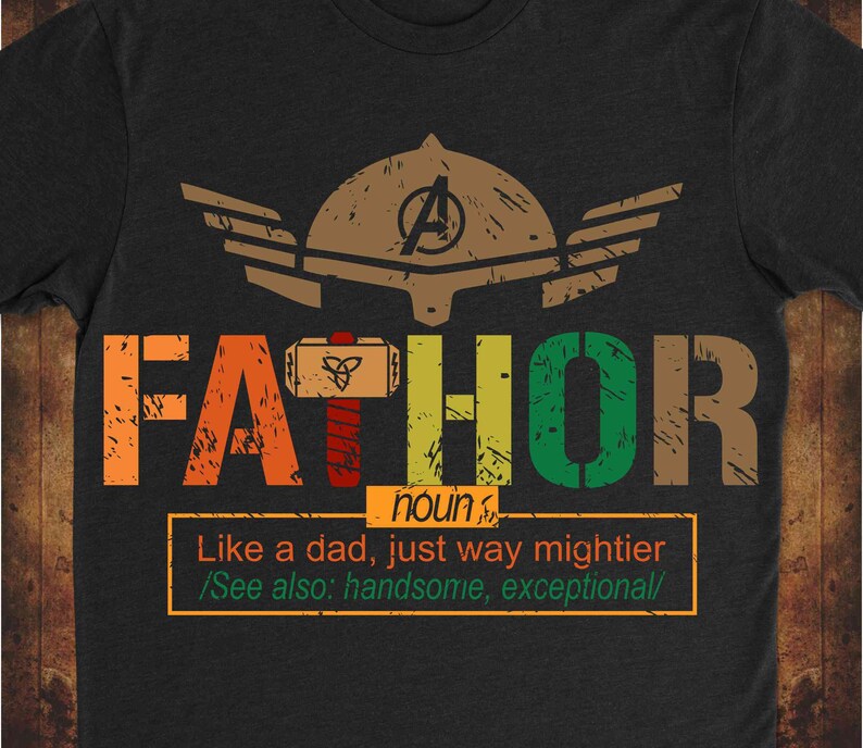 Fathor svg Fa-Thor Definition svg fathers day svg Avengers | Etsy