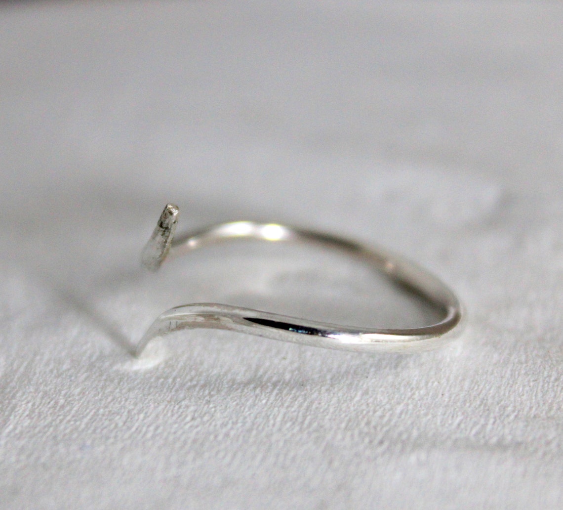 925 Sterling Sliver Curve Open Ring Sliver Jewelry Simple - Etsy UK