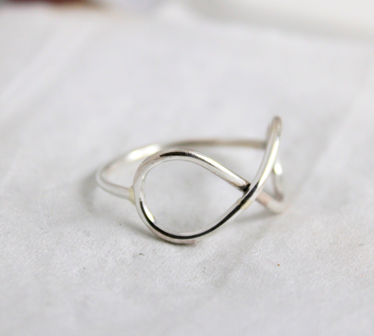 925 Sterling Sliver Infinity Ring Sliver Jewelry Simple - Etsy UK