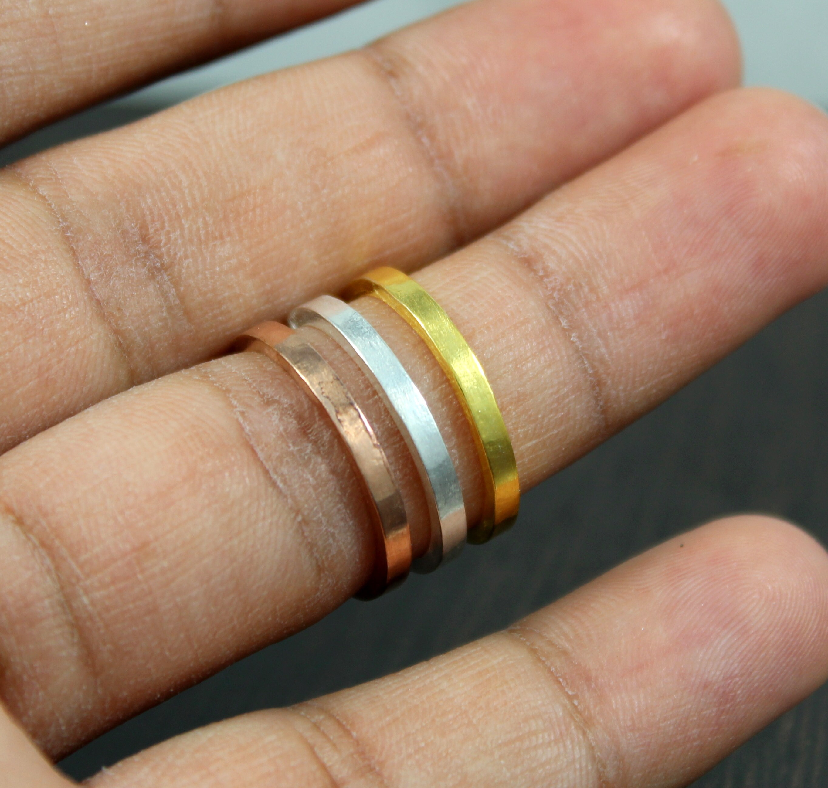 925 Sterling Silver Simple Band Plain Ring Silver Jewelry | Etsy