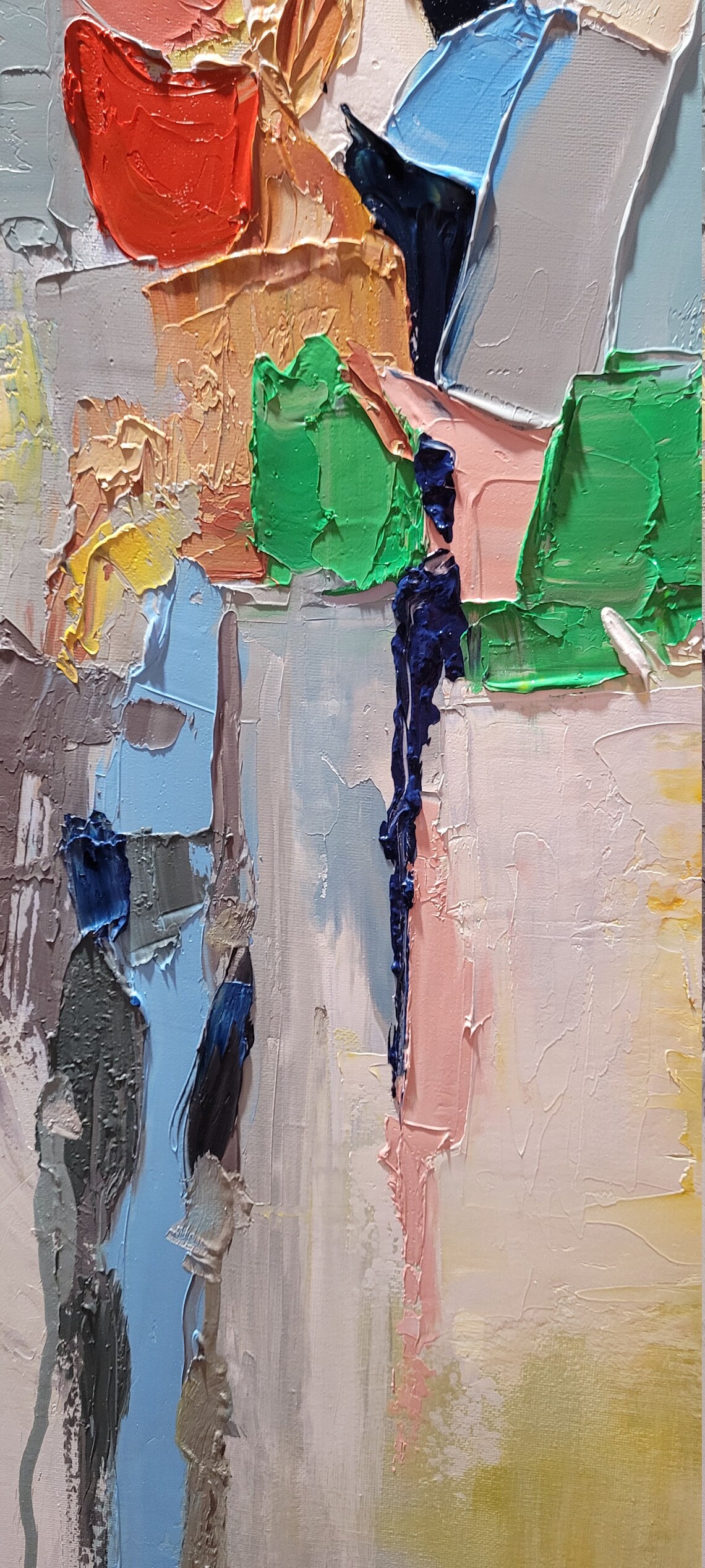 EXTRA LARGE TEXTURED Abstract Wall Art Canvas Painting Hand - Etsy