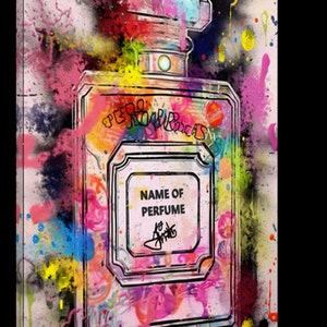 Graffiti Perfume Art Stretched Print on Canvas Abstract Painting ...