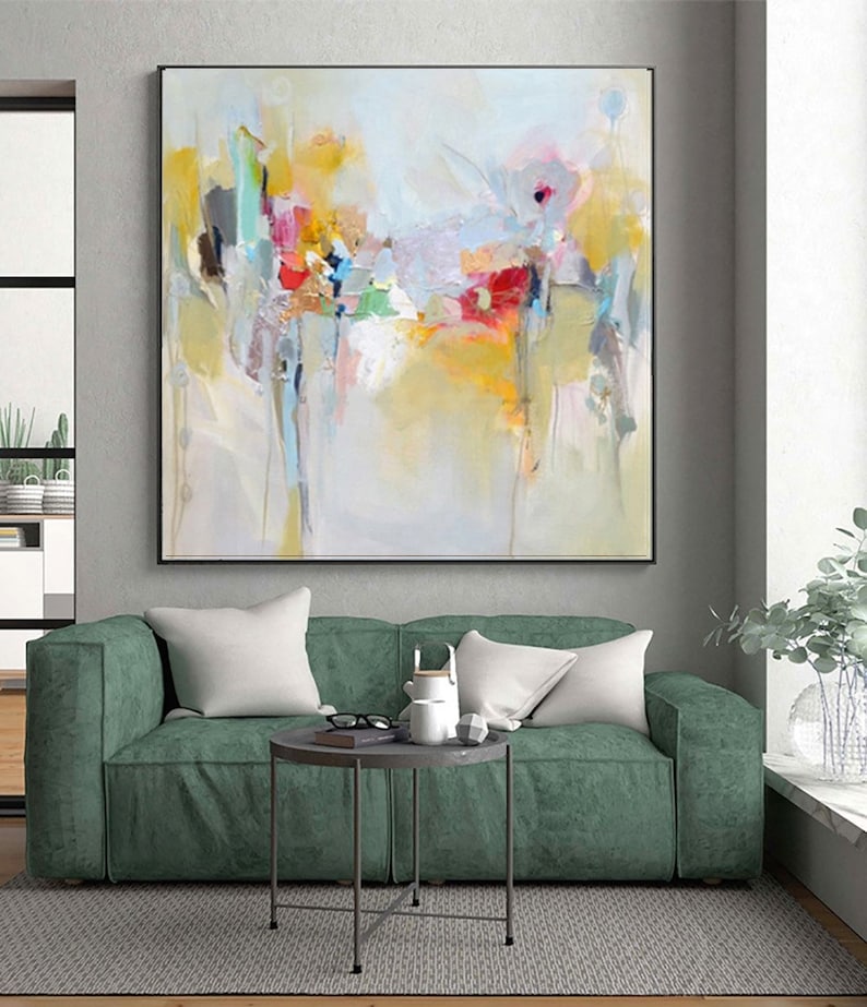 EXTRA LARGE TEXTURED Abstract Wall Art Canvas Painting Hand - Etsy