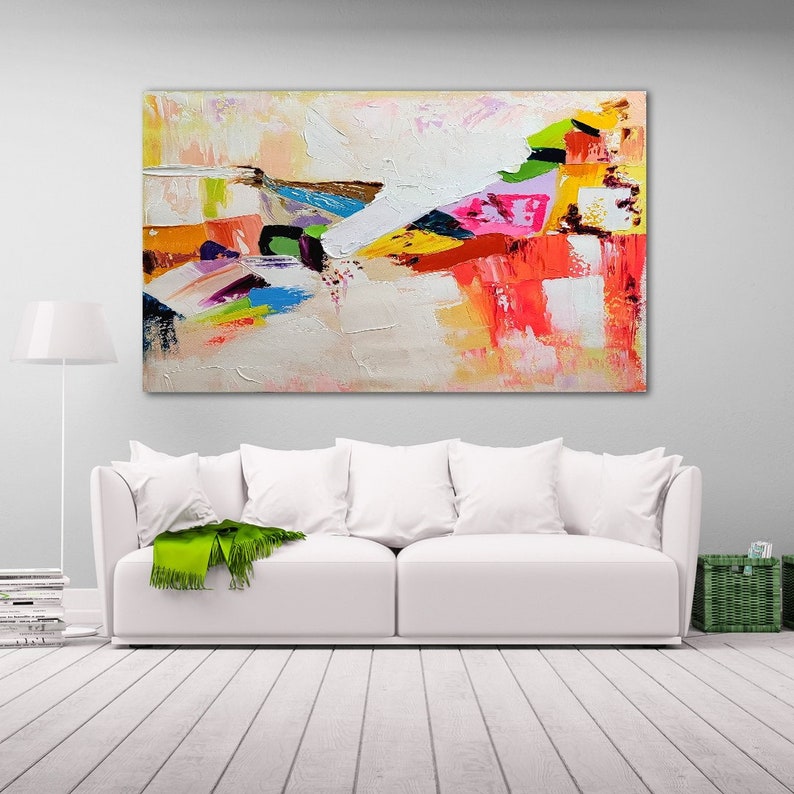 EXTRA LARGE TEXTURED Abstract Wall Art Canvas Painting Thick - Etsy