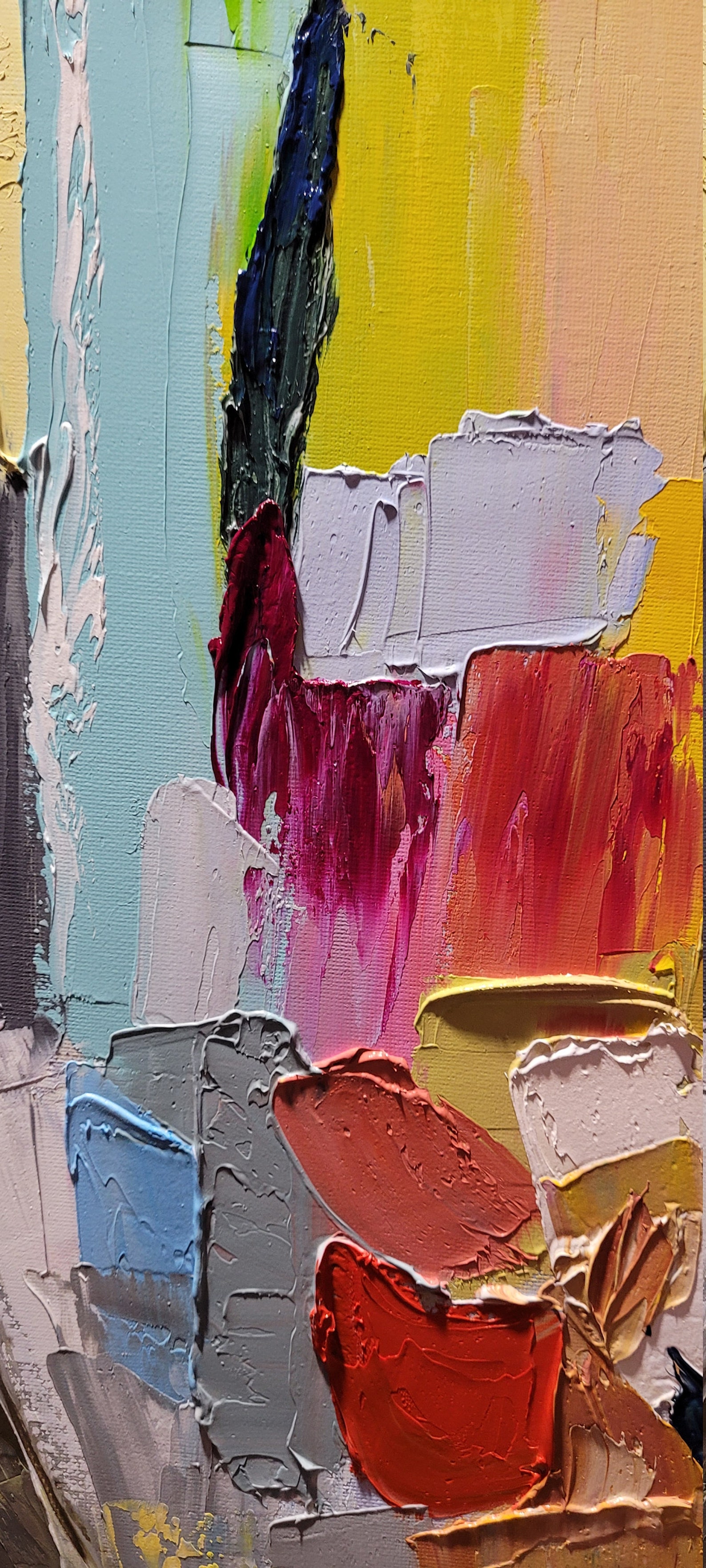 EXTRA LARGE TEXTURED Abstract Wall Art Canvas Painting Hand - Etsy