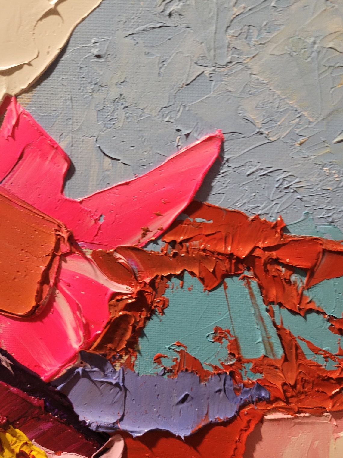 EXTRA LARGE TEXTURED Abstract Wall Art Canvas Painting Thick - Etsy ...