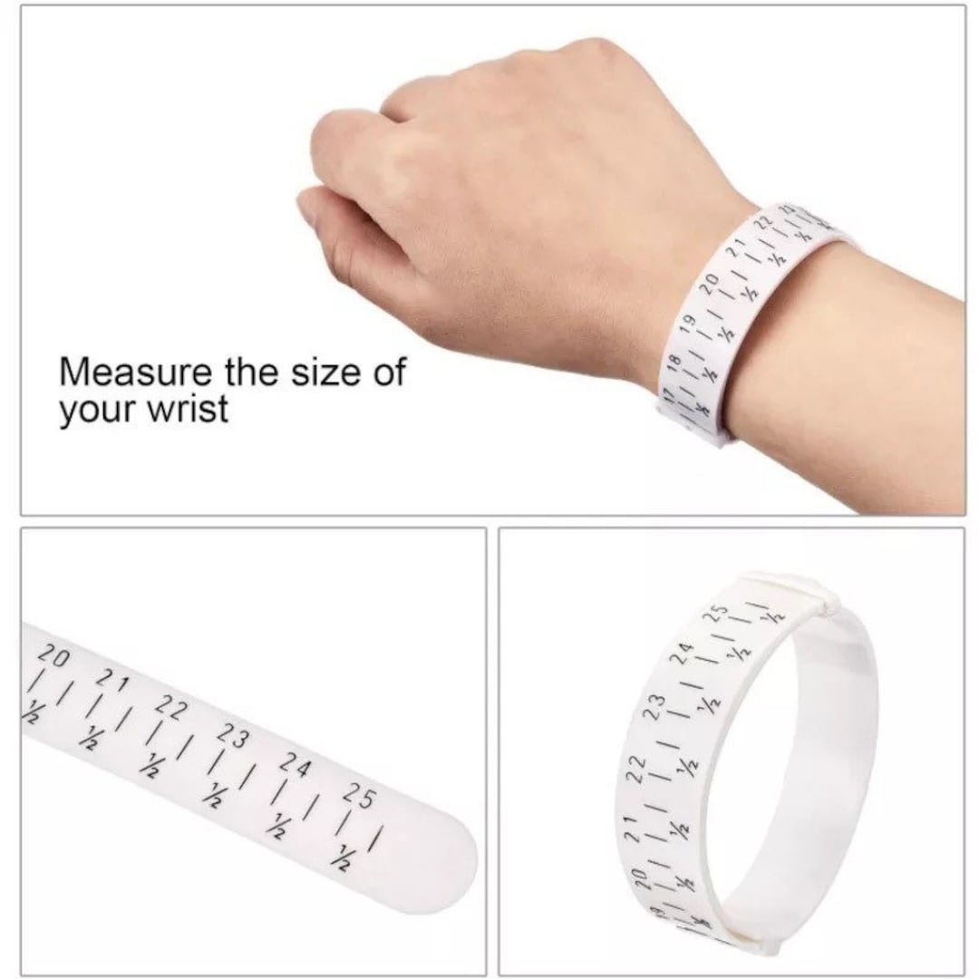 Bracelet Sizer & Watch Strap Sizer Adjustable From 15 to 25cm for Men and Women new WRIST SIZER ...