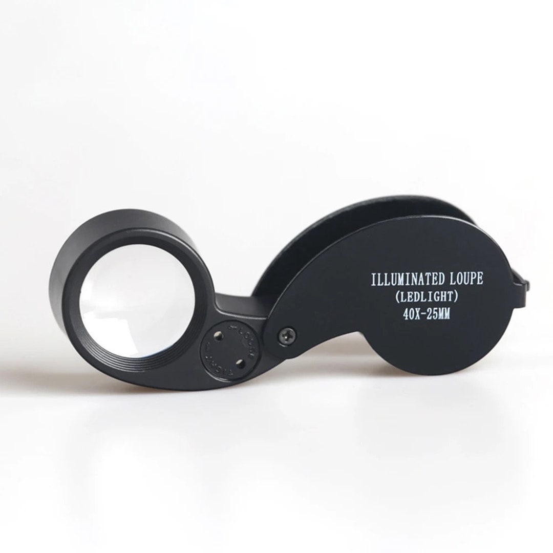 Personalised Portable 40 X Magnifying Loupe Jewelry Eye Glass Magnifier ...