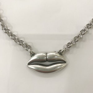 Lightning Necklace, Thunder Screw Carabiner Necklace, Silver Lips ...