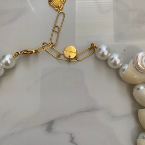 Sea Shell Necklace, Large Seashell Necklace, Oversized Natural Shell ...